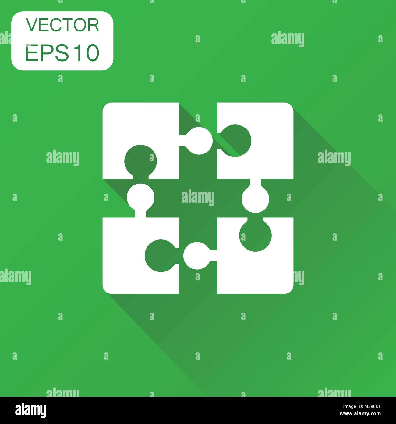 Puzzle game jigsaw icon. Business concept puzzle pictogram. Vector ...