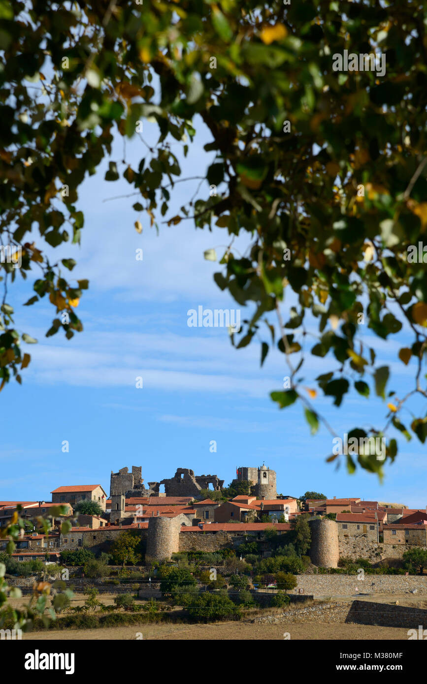 Skyline of historical village Castelo Rodrigo, Portugal Stock Photo - Alamy