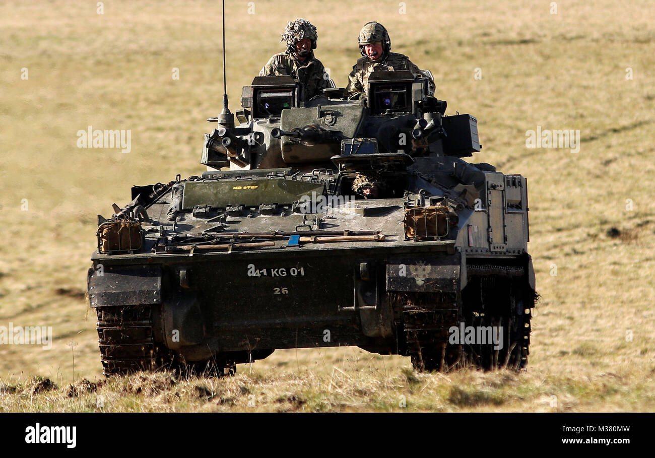 Warrior tracked armoured vehicle hi-res stock photography and images ...
