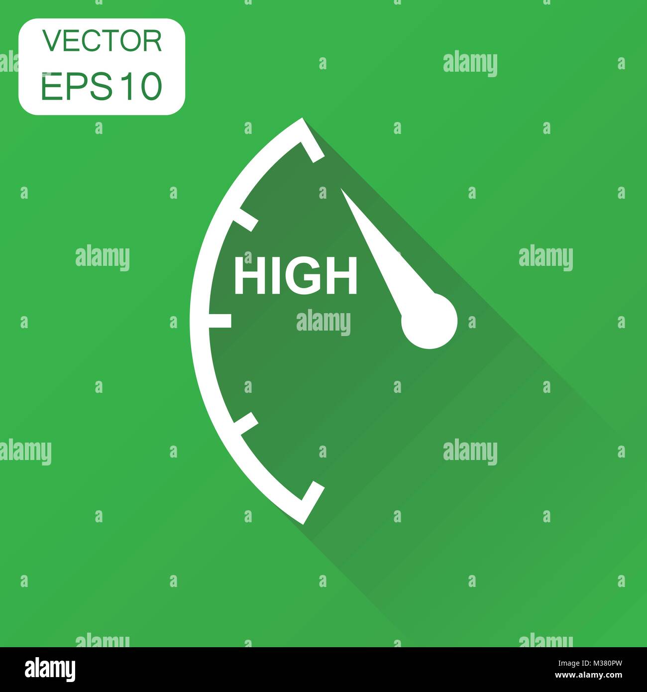 Speedometer, tachometer, fuel high level icon. Business concept high ...