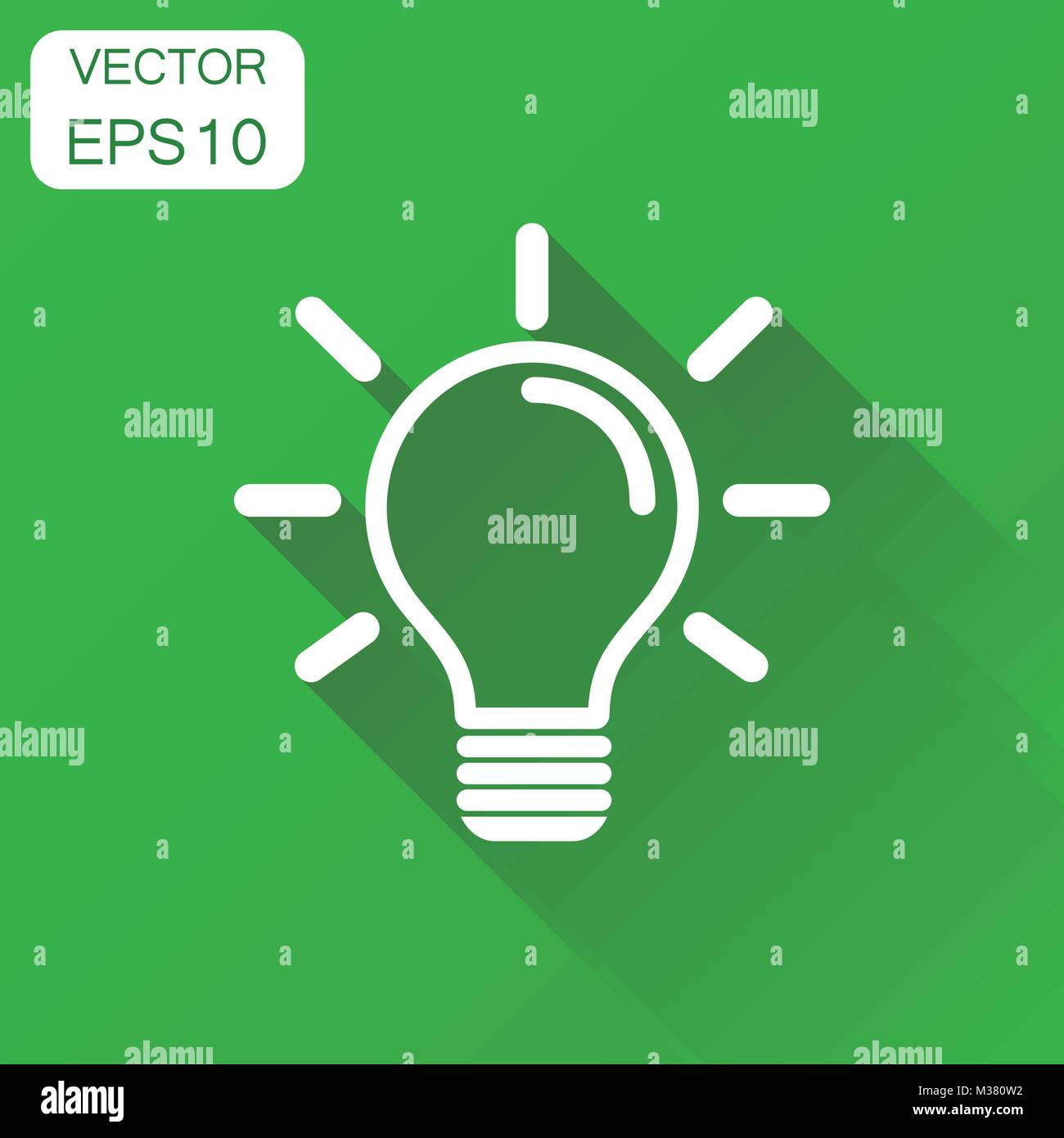 Light bulb icon. Business concept idea lightbulb pictogram. Vector ...
