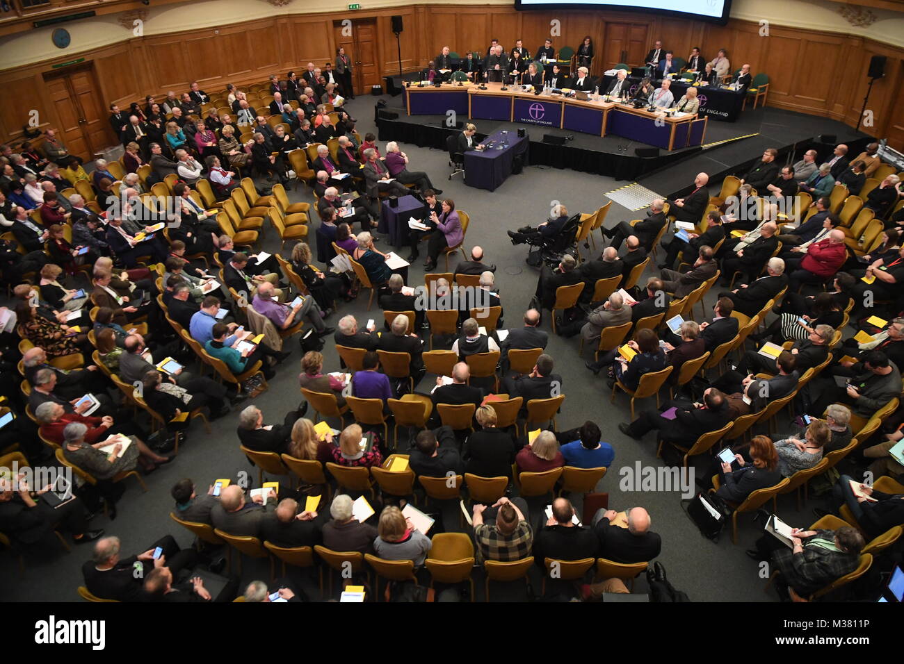 A general view of the assembly hall of church house hi-res stock ...