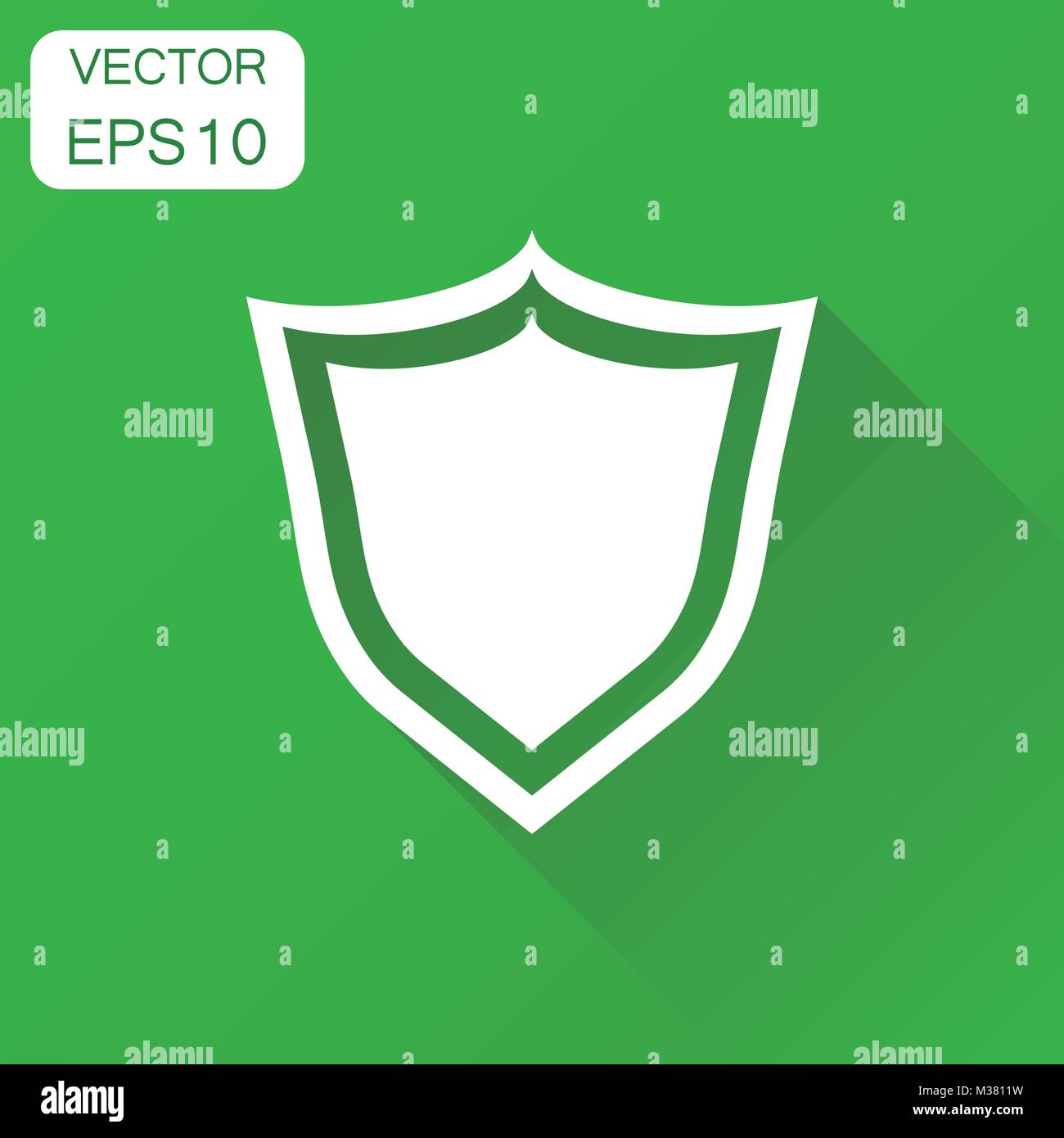 Shield defence icon. Business concept guard pictogram. Vector ...