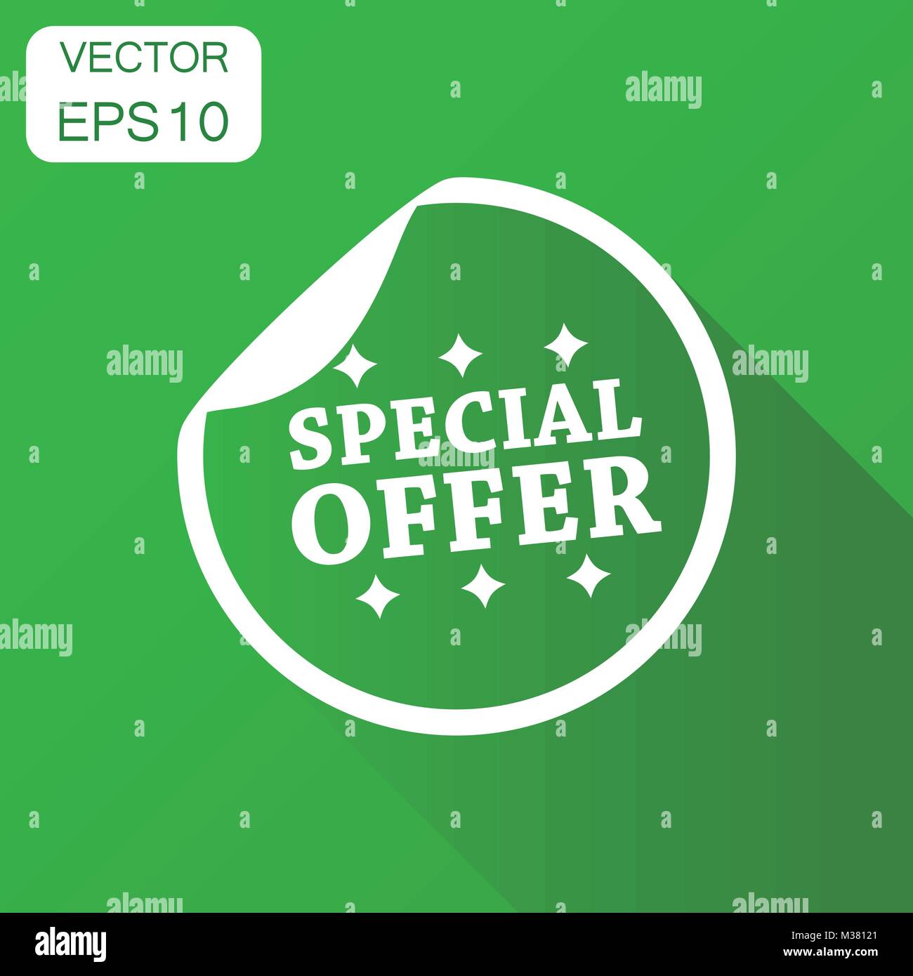 Special offer shopping icon. Business concept sale sticker pictogram ...