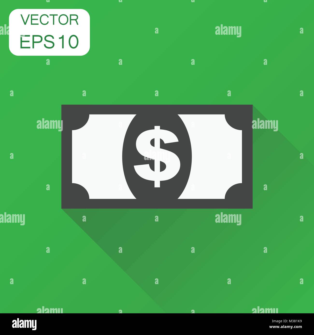 Money dollar icon. Business concept money pictogram. Vector ...