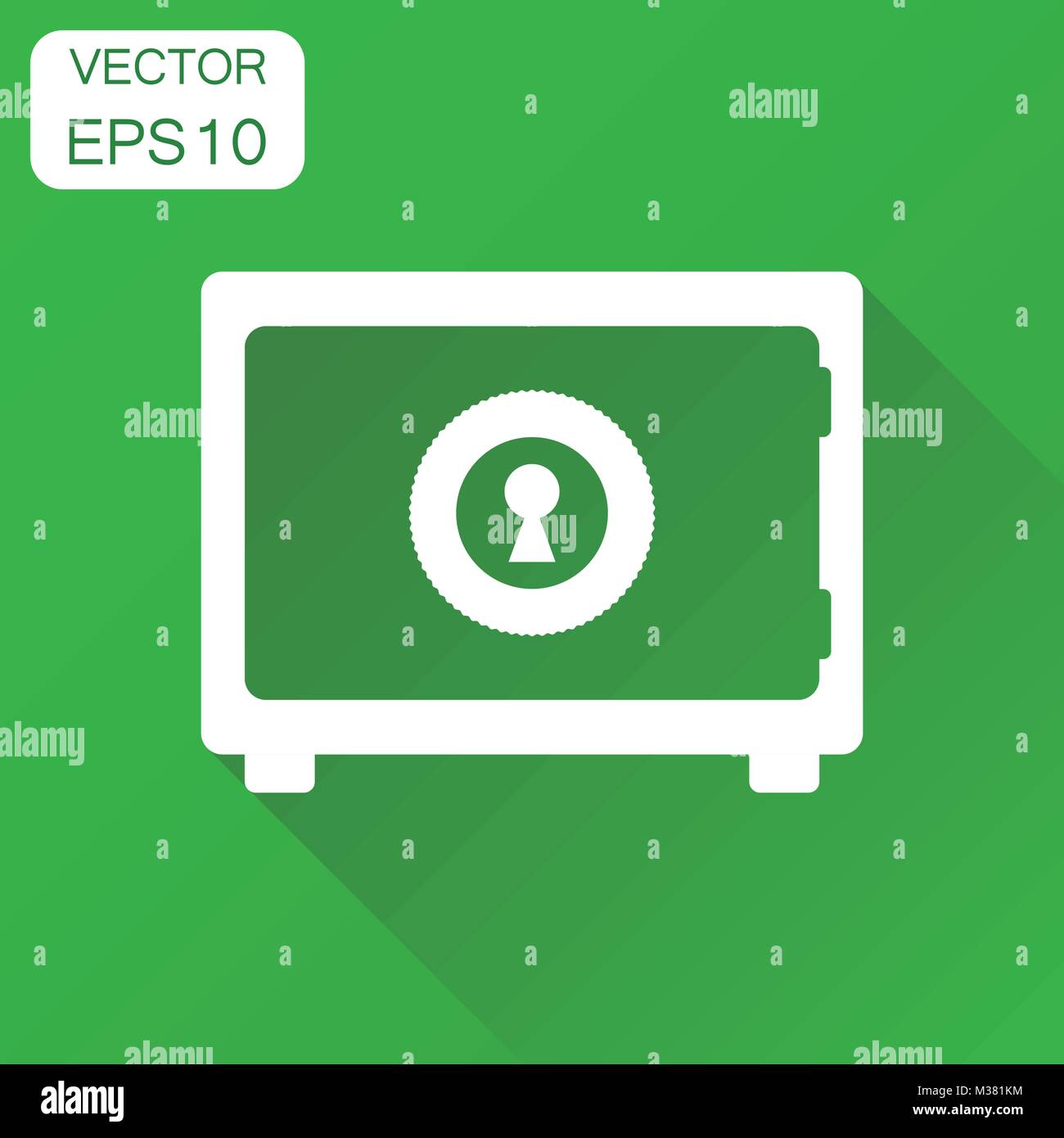 Safe deposit icon. Business concept safe pictogram. Vector illustration ...