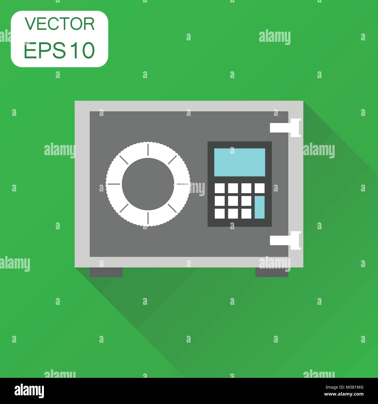 Safe deposit icon. Business concept safe pictogram. Vector illustration ...