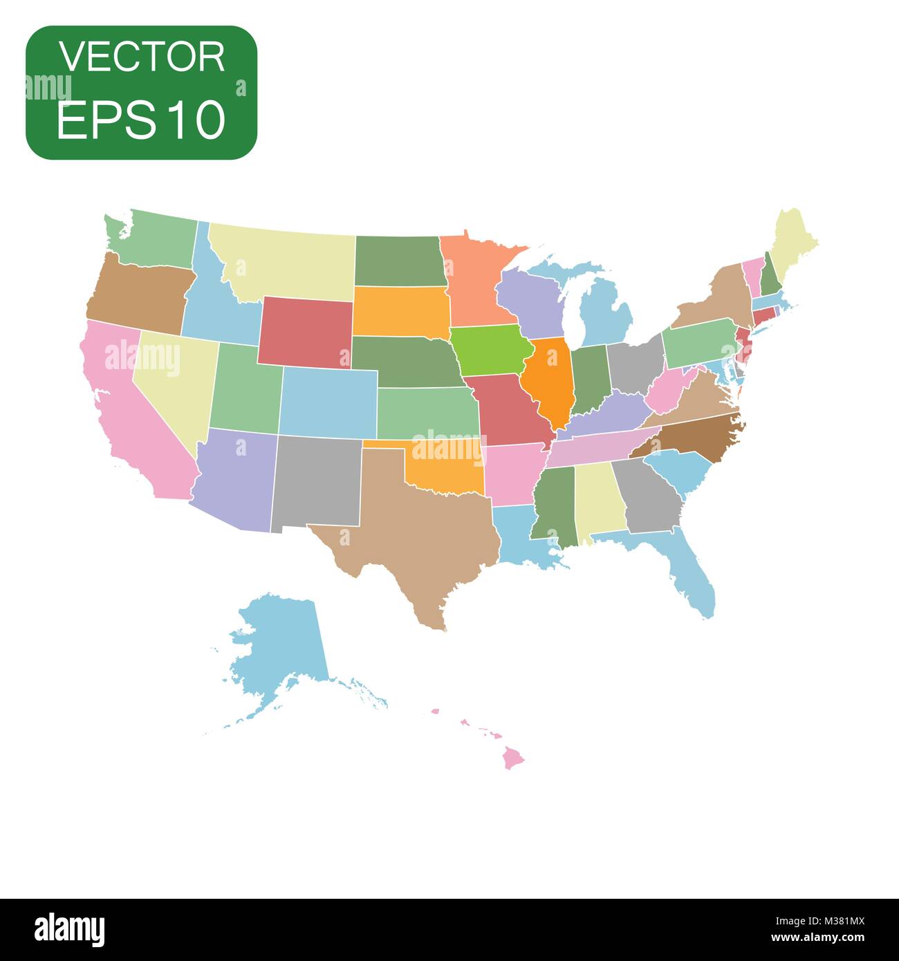 USA map icon. Business concept America politics pictogram. Vector ...