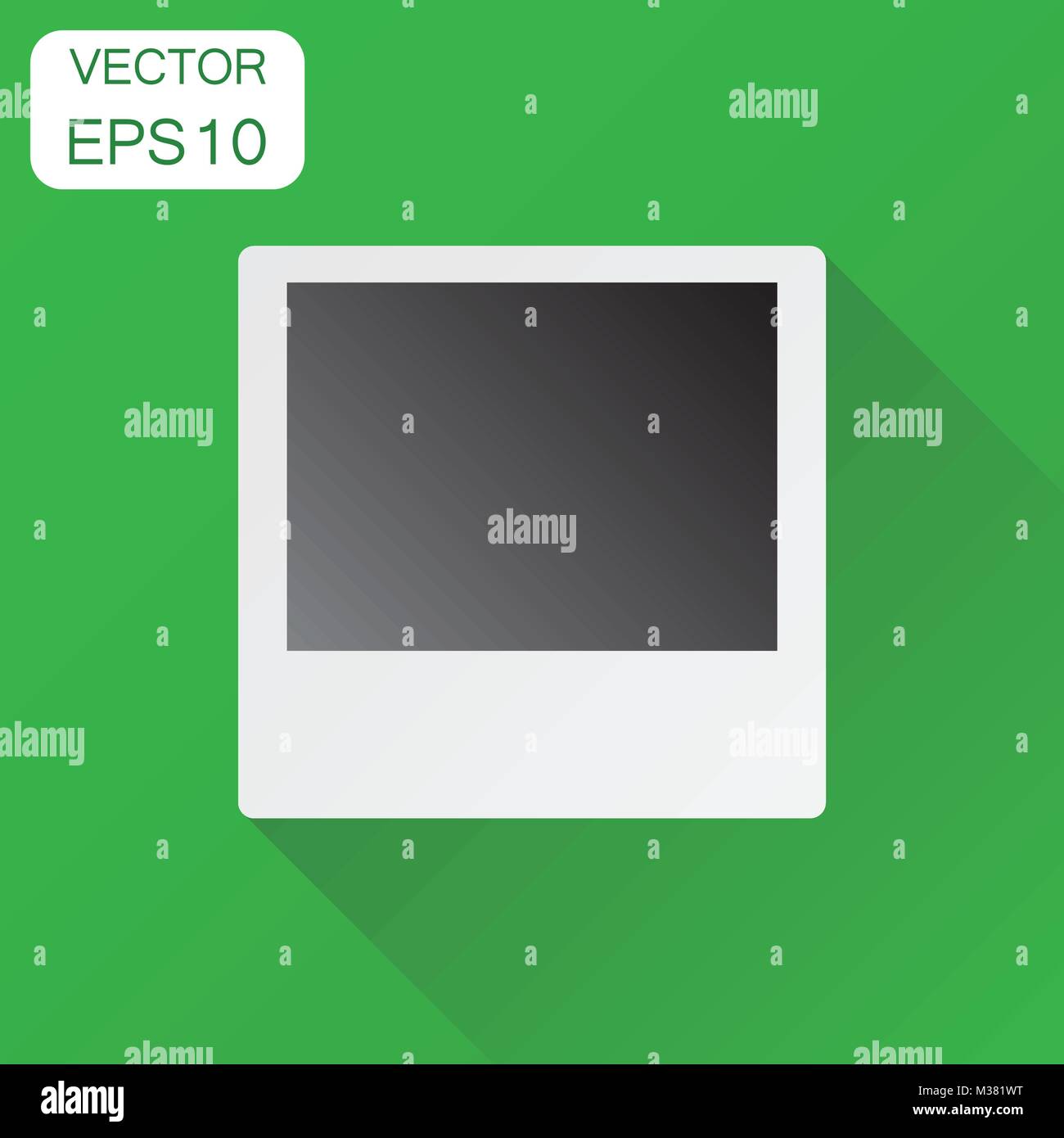 Photo frame icon. Business concept photograph pictogram. Vector ...