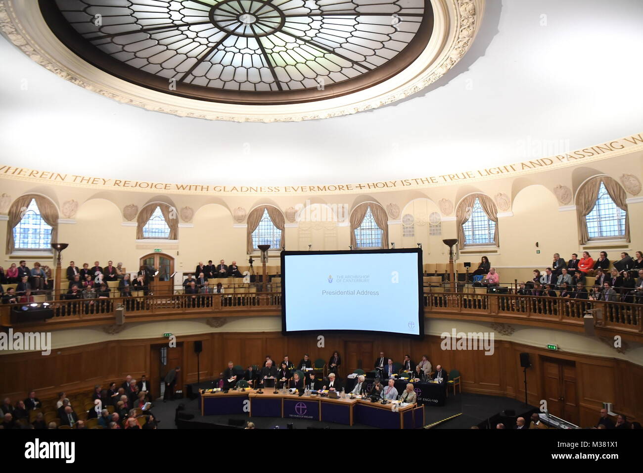 A general view of the assembly hall of church house hi-res stock ...