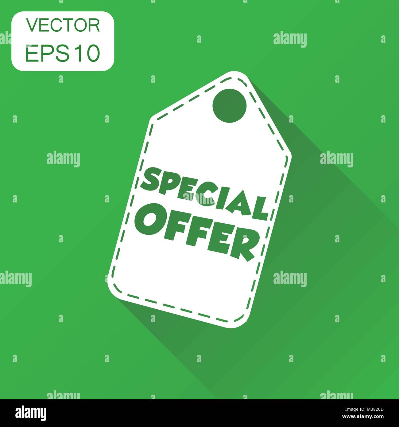 Special offer hang tag icon. Business concept sale shopping pictogram ...