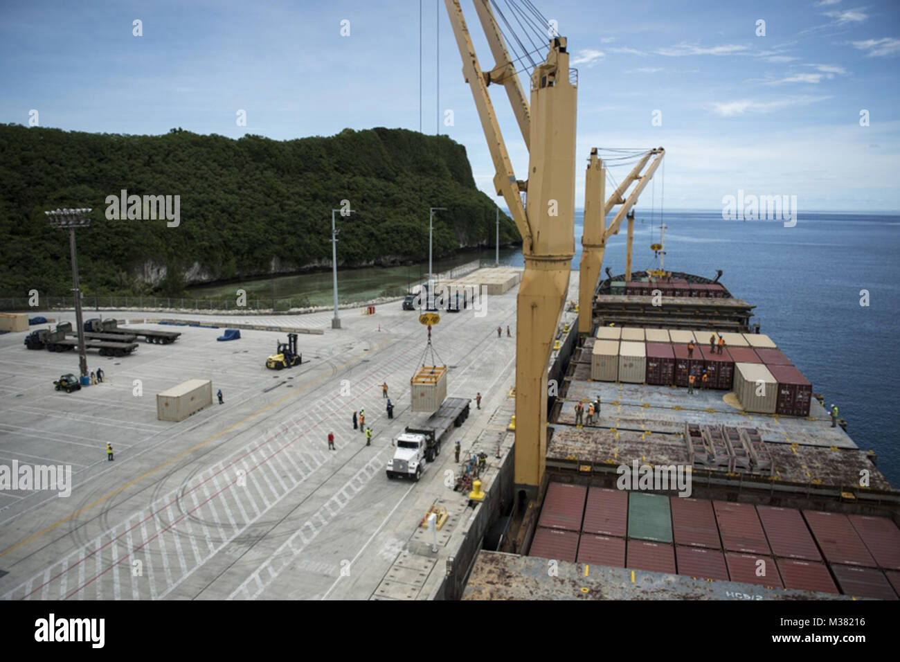 Navy Cargo Handling Battalion ONE Offload Containers by #PACOM Stock ...
