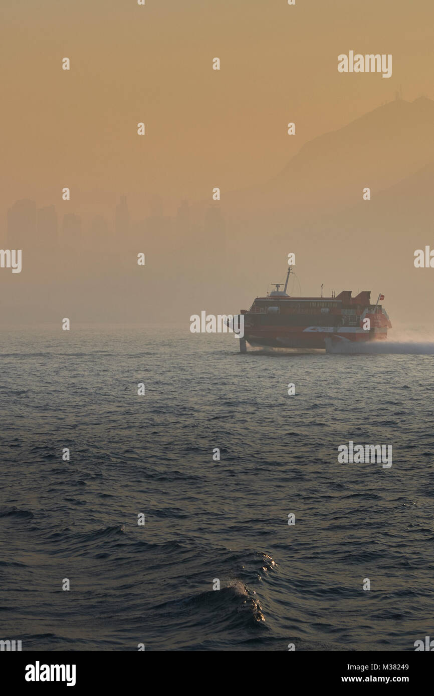 Macau To Hong Kong TurboJet Boeing Jetfoil Passenger Ferry, Crossing ...