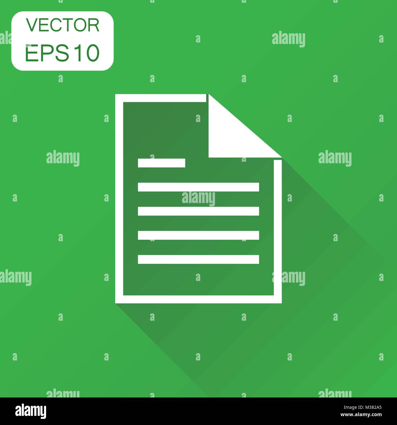 Document icon. Business concept document note pictogram. Vector ...