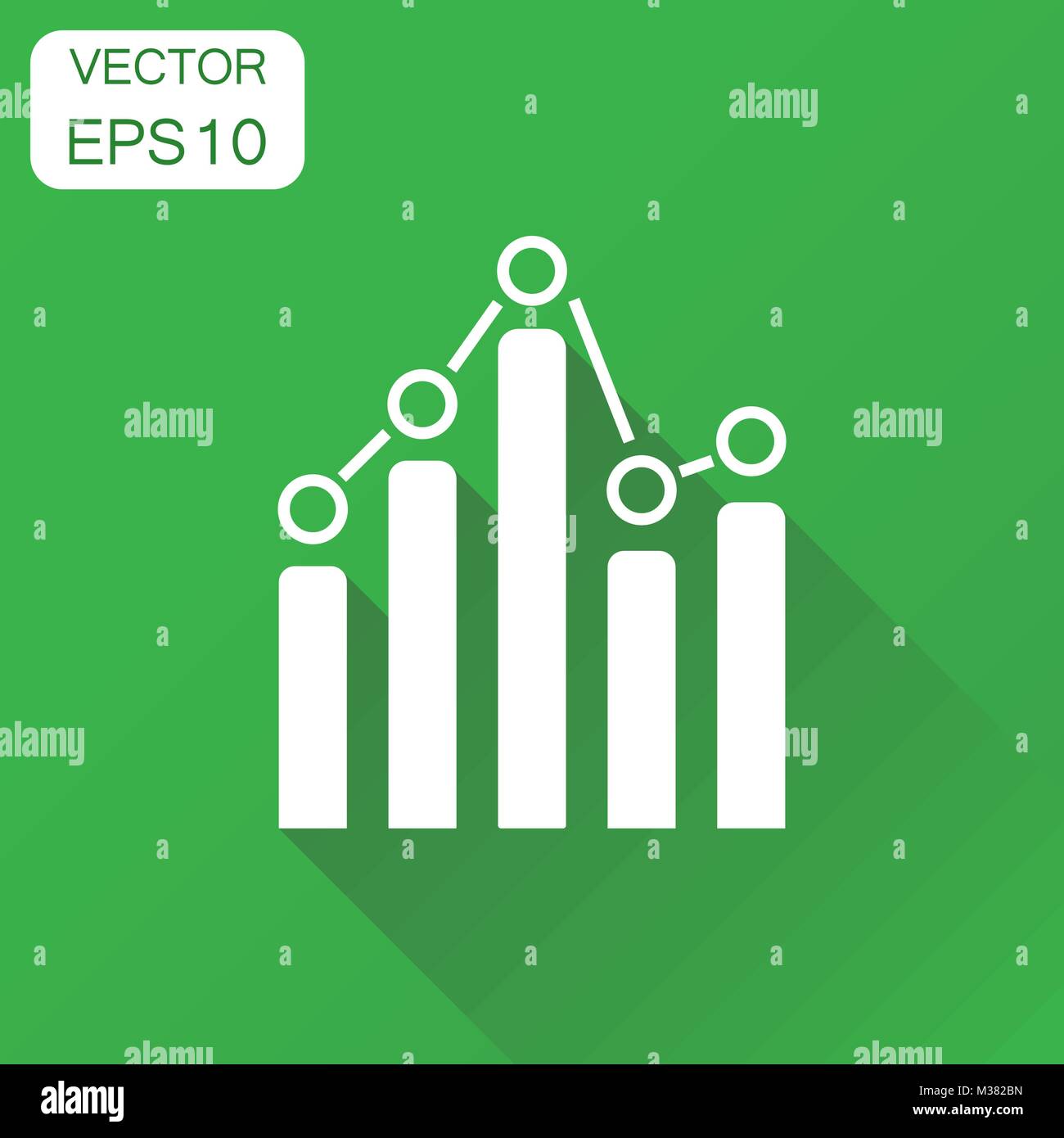 Business graph icon. Business concept chart pictogram. Vector ...