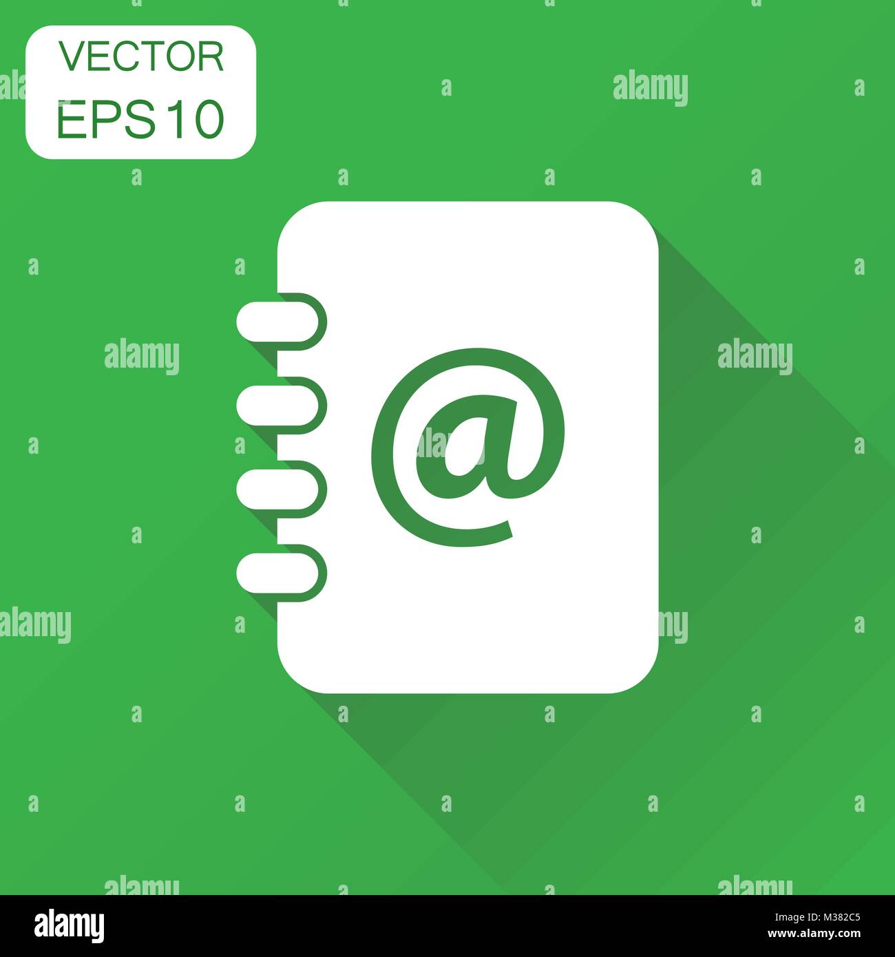 Address book icon. Business concept contact note pictogram. Vector ...