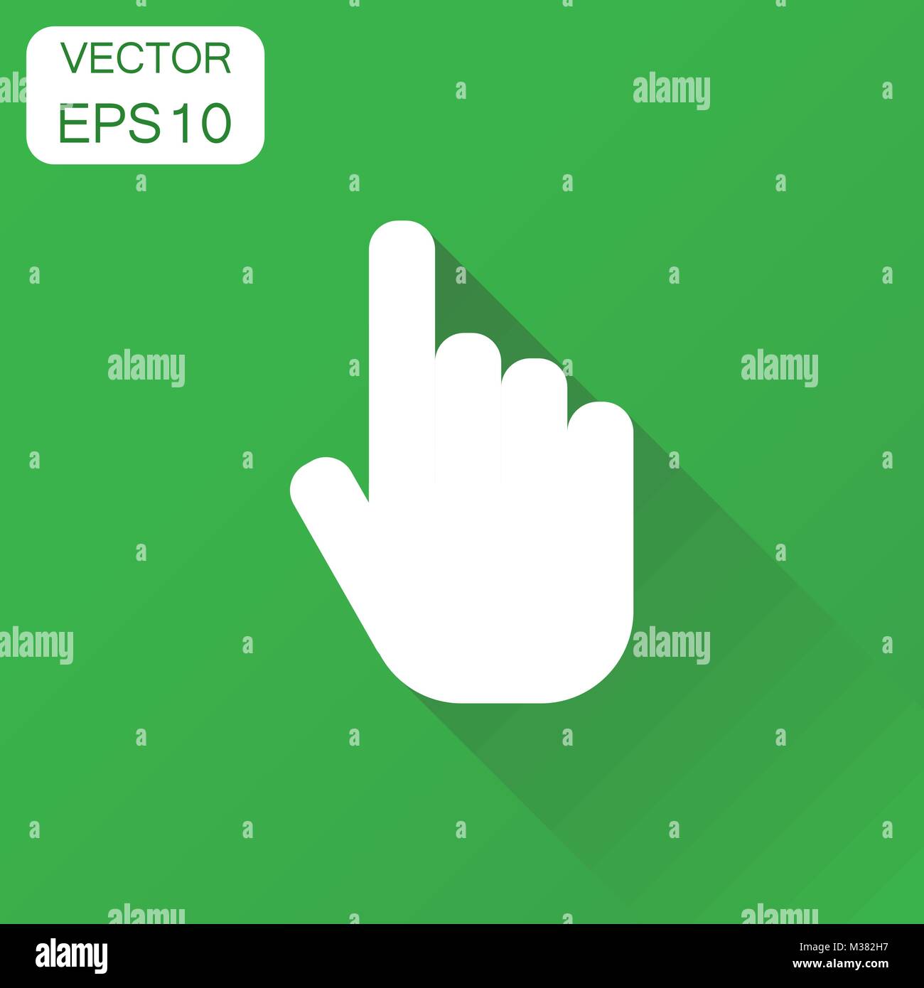 Click hand icon. Business concept cursor finger pictogram. Vector ...