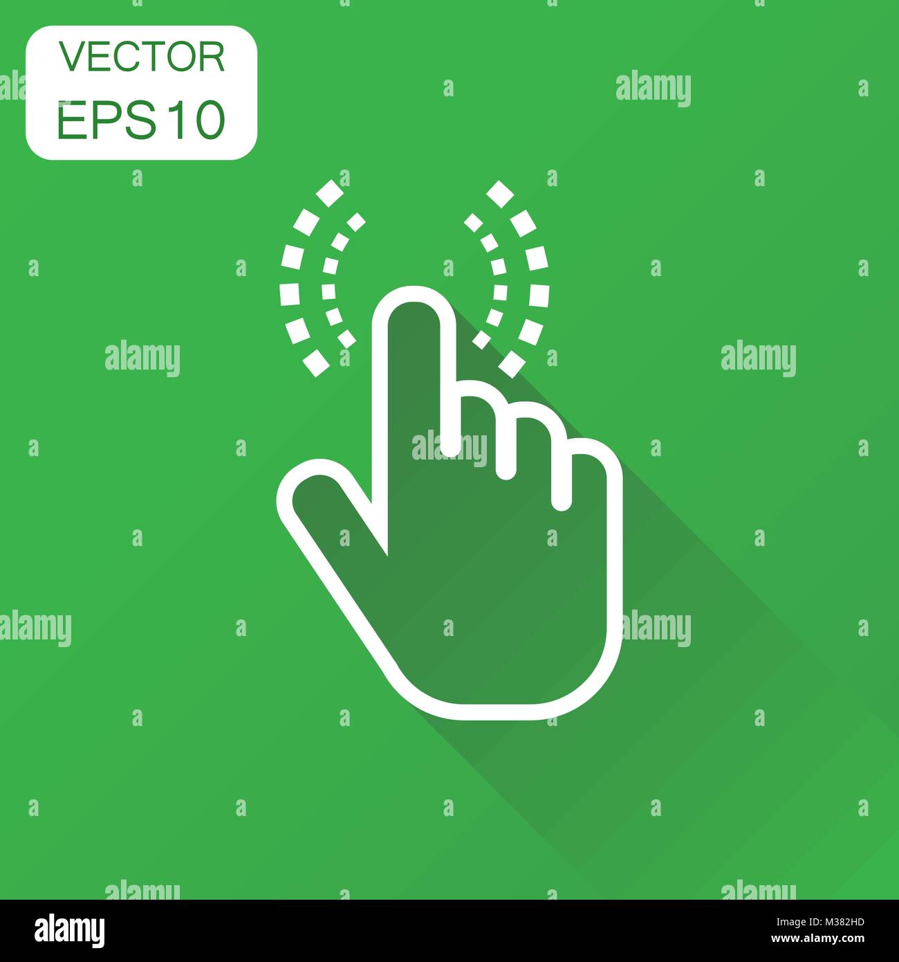 Click hand icon. Business concept cursor finger pictogram. Vector ...