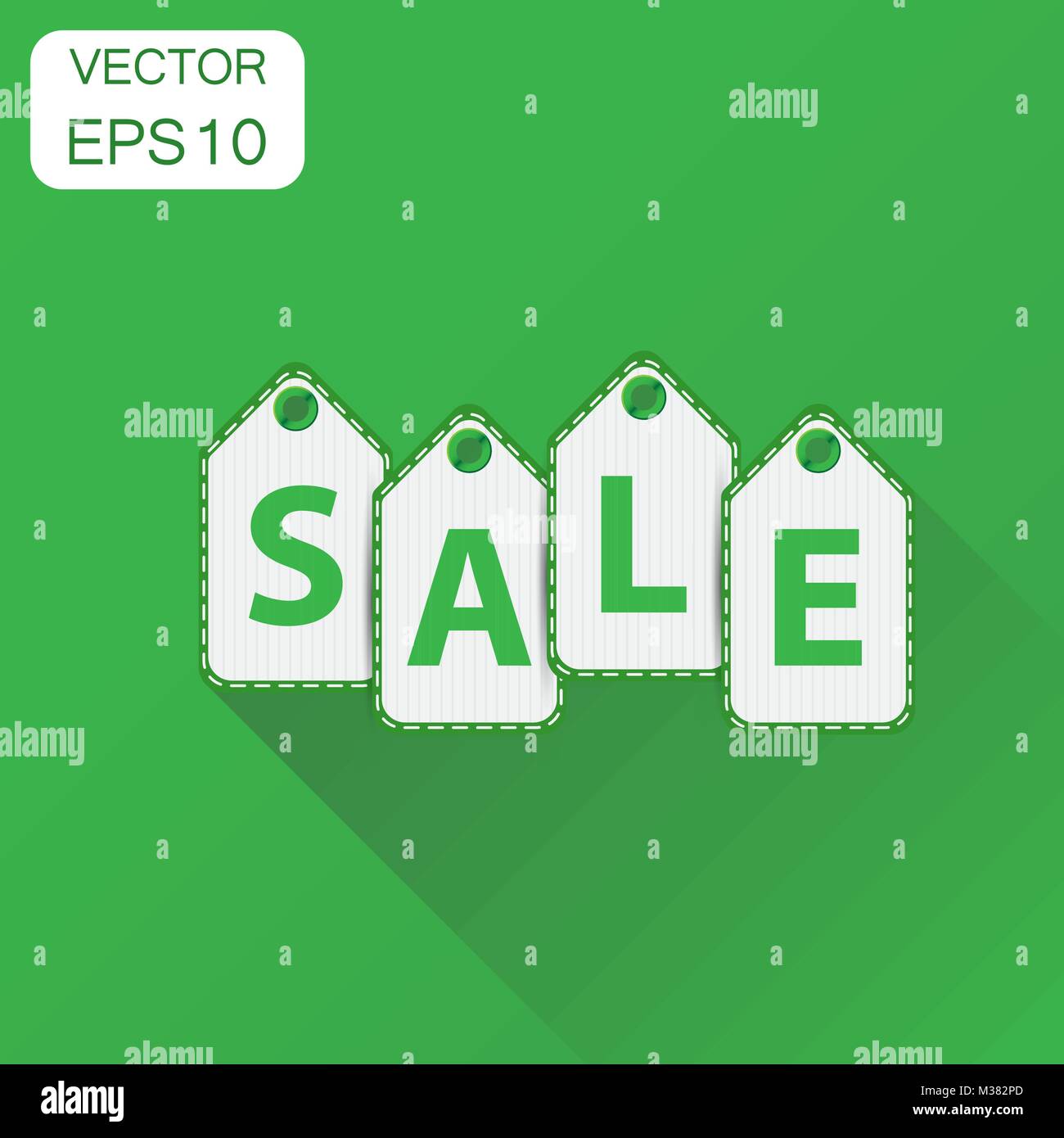 Sale hanging price tag icon. Business concept sale pictogram. Vector ...