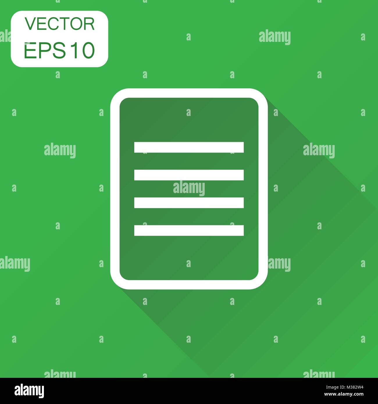 Document icon. Business concept note document pictogram. Vector ...