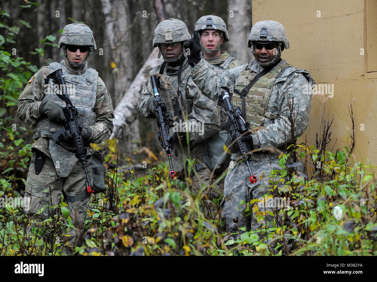 Army Staff Sgt. Xavier Brooks, assigned to the 109th Transportation ...