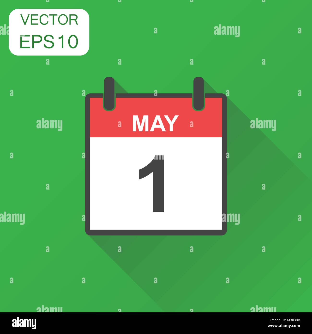 May 1 calendar icon. Business concept calendar pictogram. Vector ...