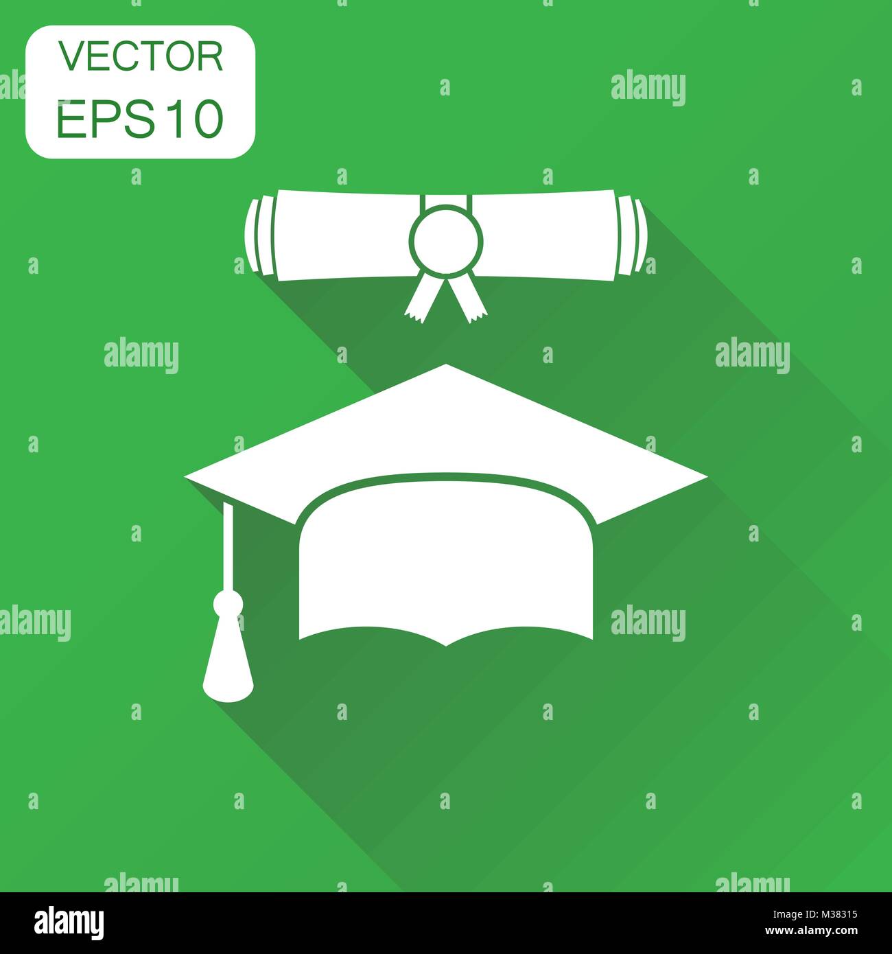 Pictogram graduation cap Stock Vector Images - Alamy