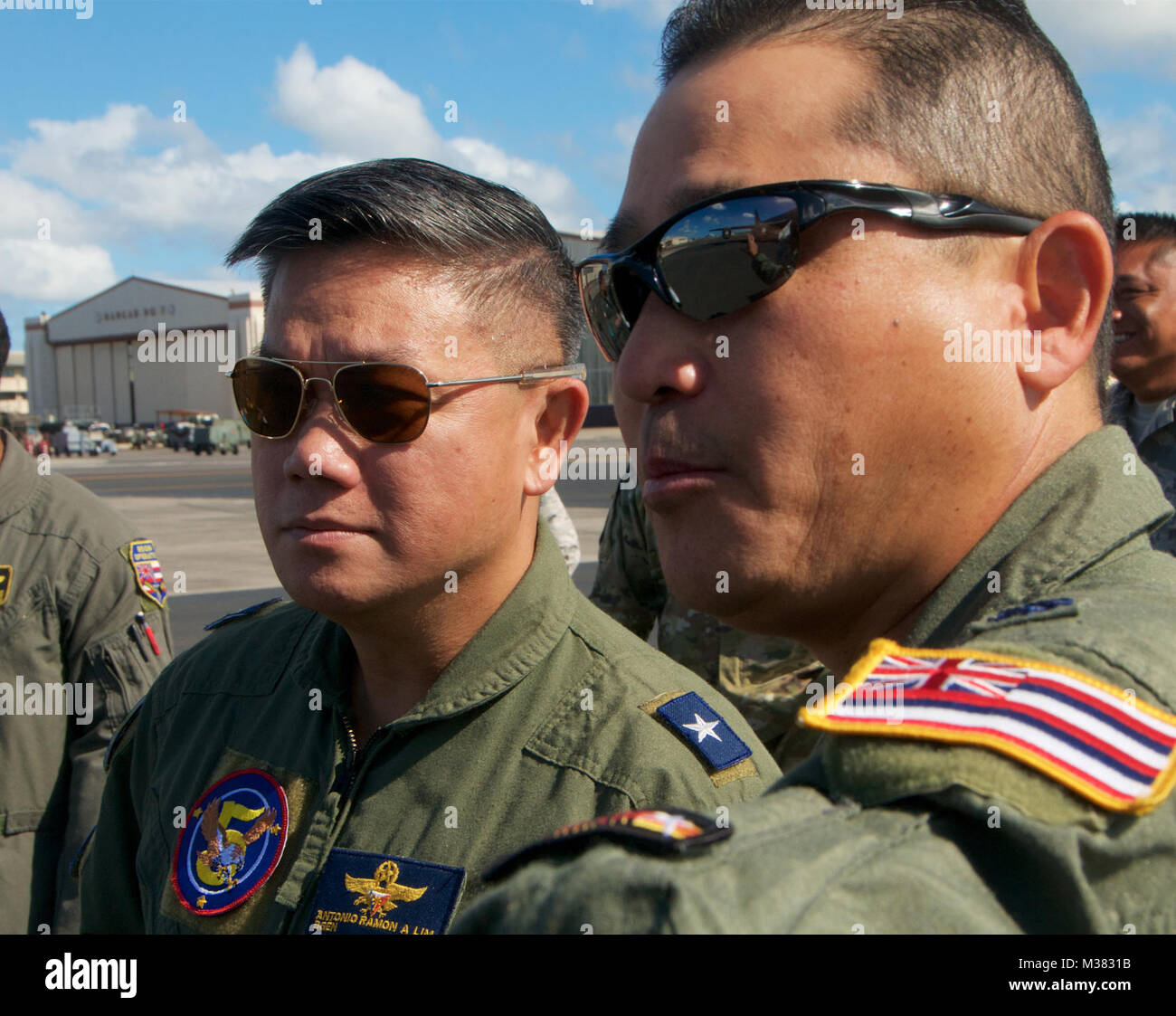 Philippine Air Force Brig. Gen. Antonio Ramon Lim, commander, 5th ...