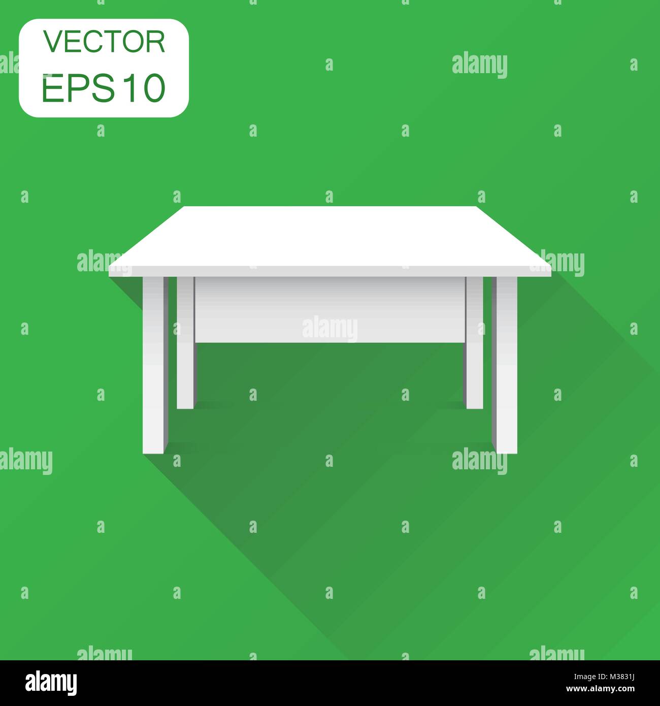 Vector 3d table for object presentation icon. Business concept table ...