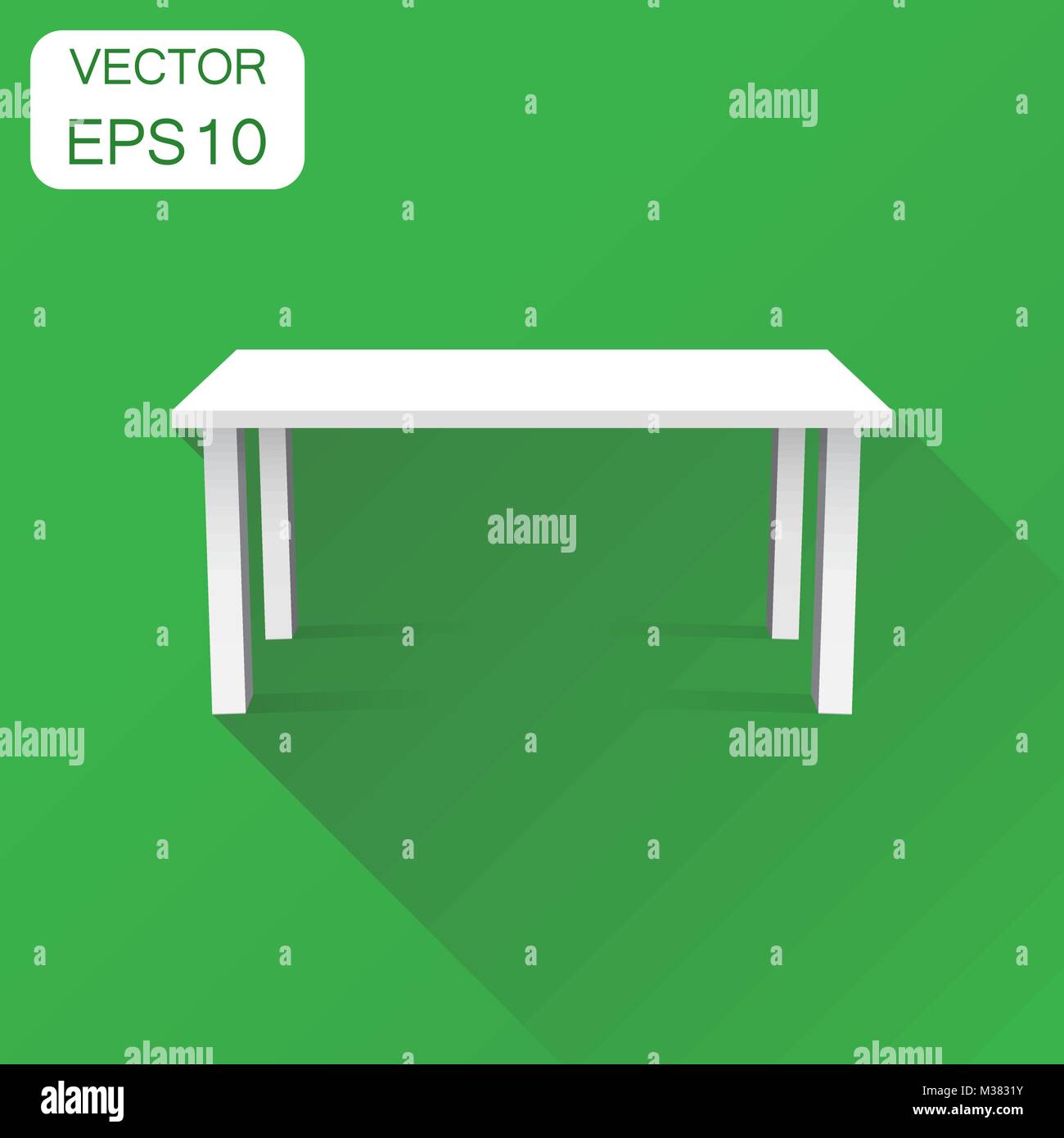 Vector 3d table for object presentation icon. Business concept table ...