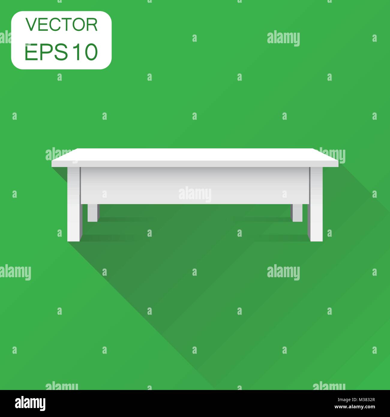 Vector 3d table for object presentation icon. Business concept table ...