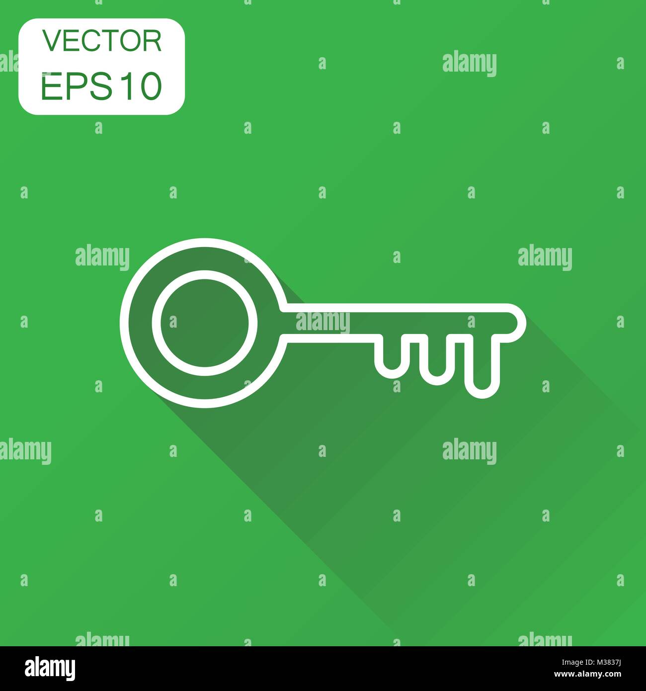 Key icon. Business concept unlock symbol pictogram. Vector illustration ...
