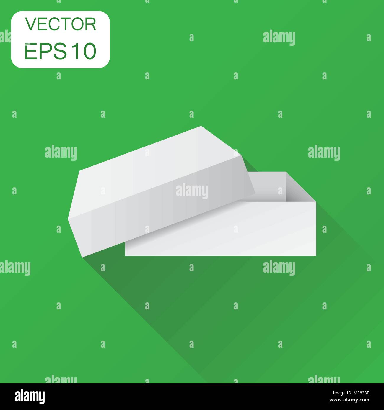 White cardboard package box. Business concept box pictogram. Vector ...