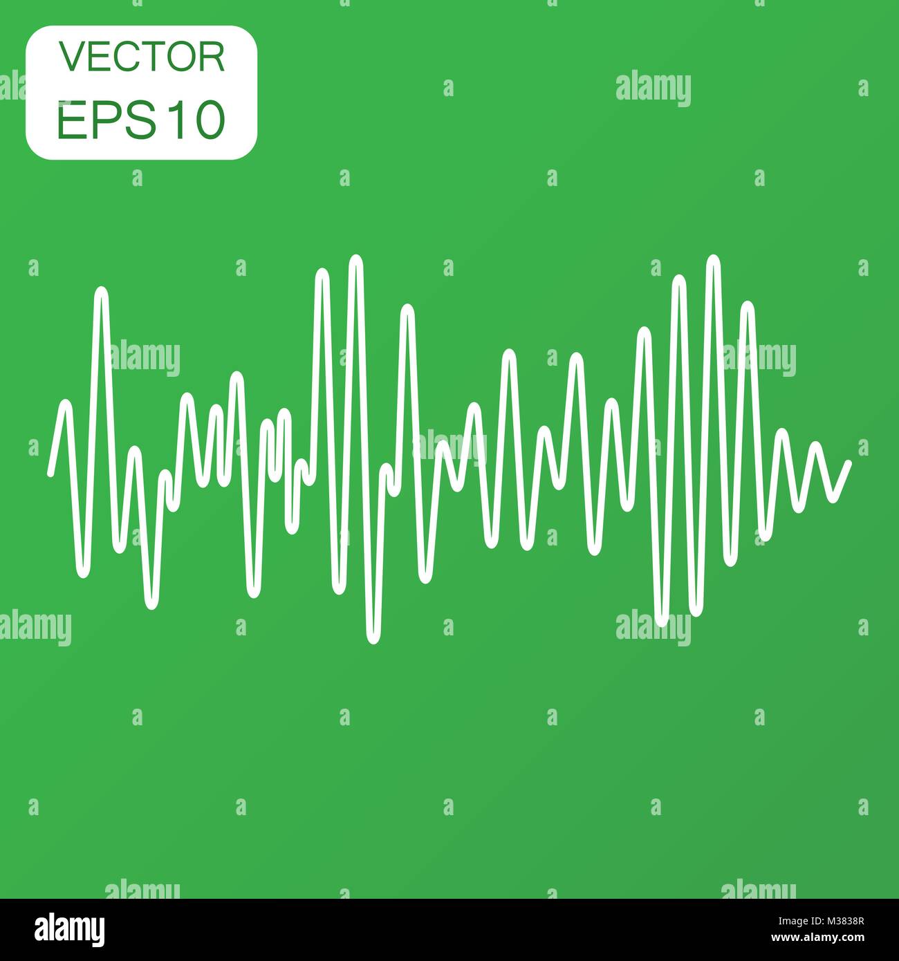Sound waves vector pictogram hi-res stock photography and images - Alamy