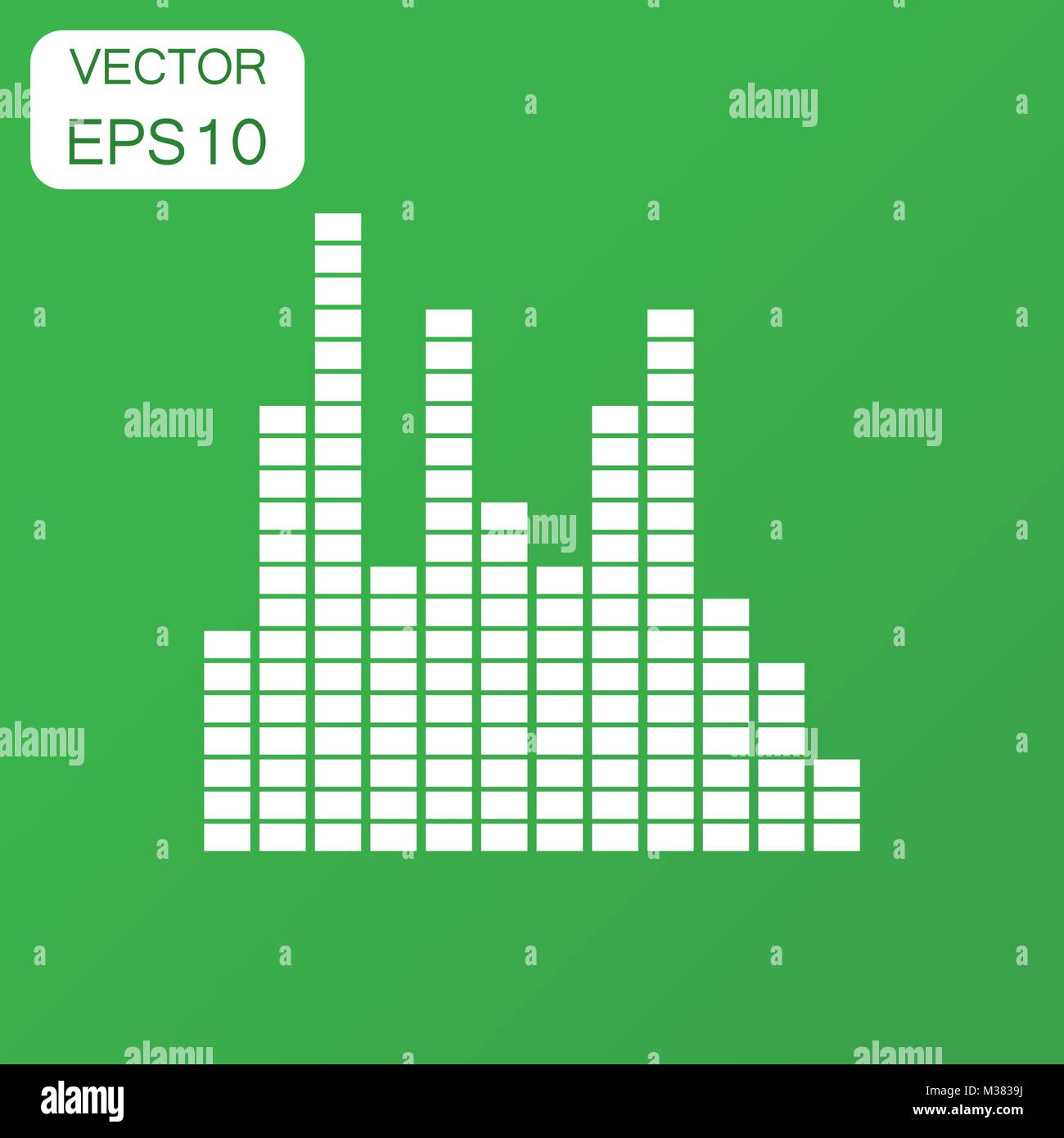 Sound waves vector pictogram hi-res stock photography and images - Alamy