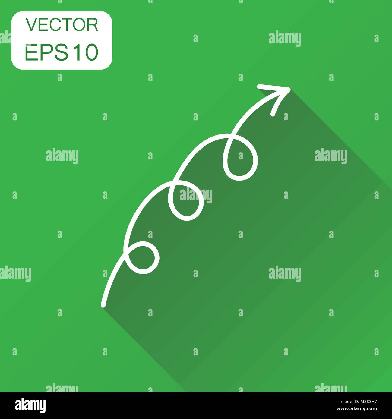 Hand drawn arrow icon. Business concept arrow pictogram. Vector ...