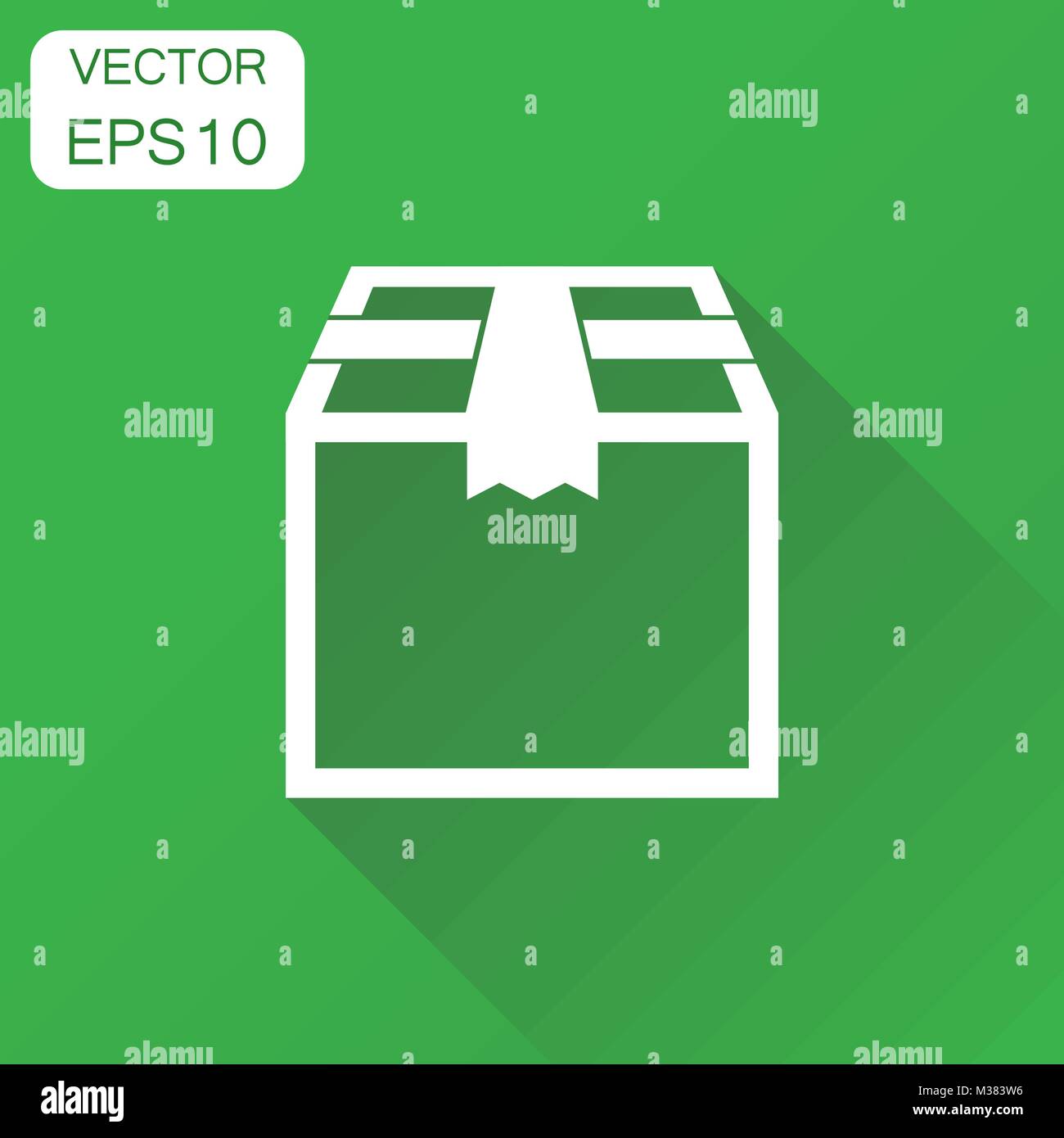 Closed box icon. Business concept shipping pack pictogram. Vector ...