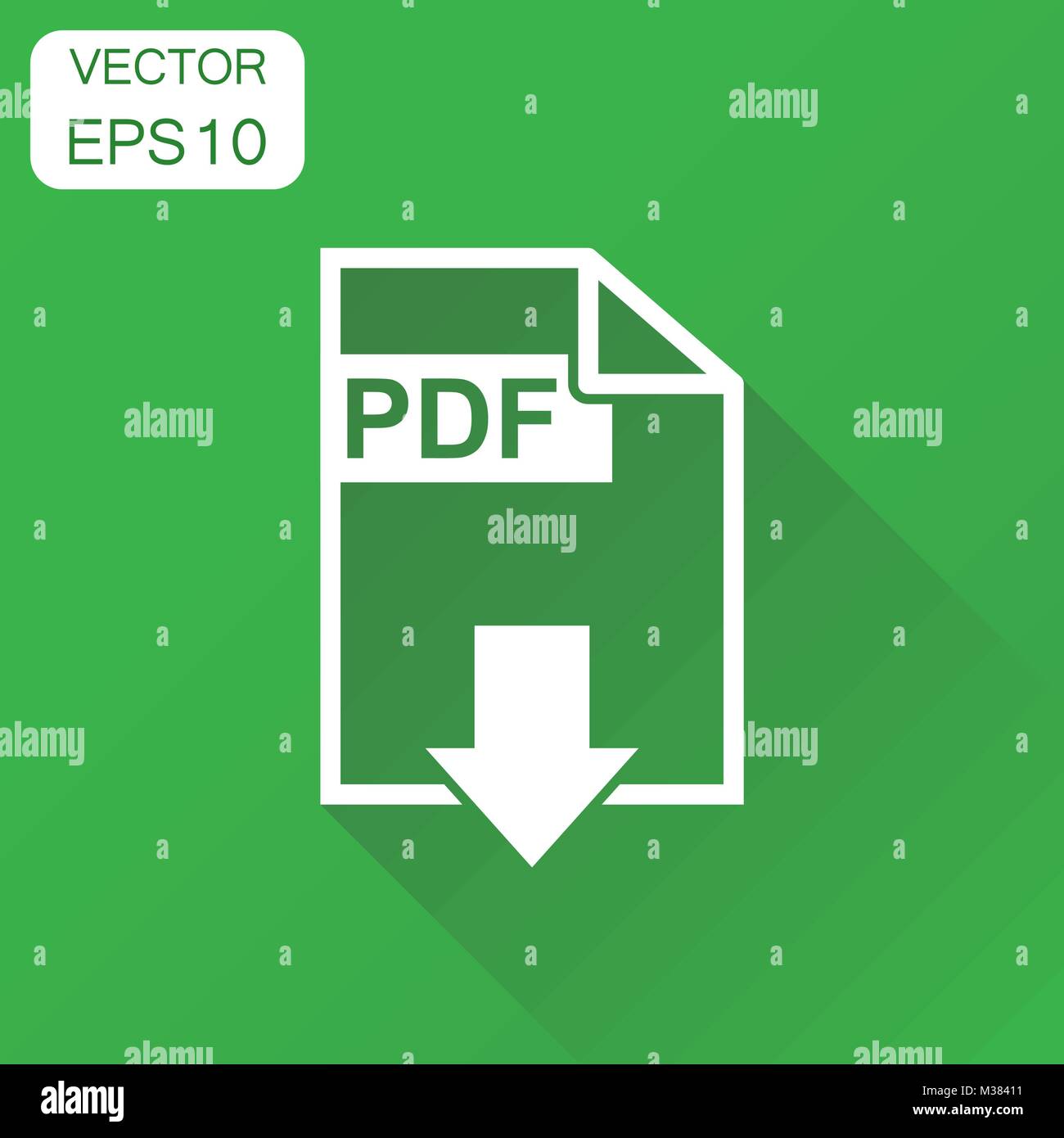 PDF format download icon. Business concept pdf pictogram. Vector ...