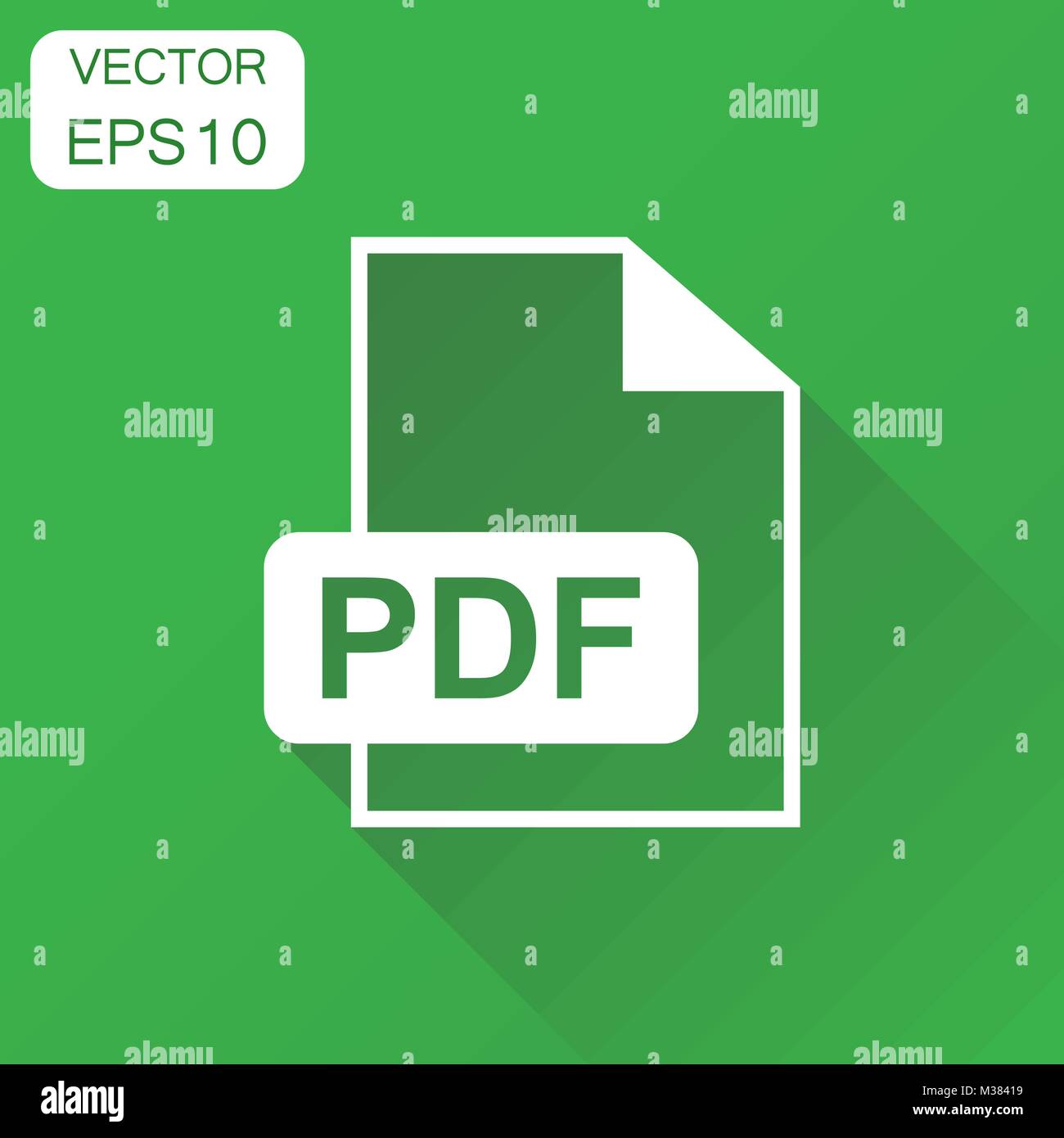 PDF format download icon. Business concept pdf pictogram. Vector ...