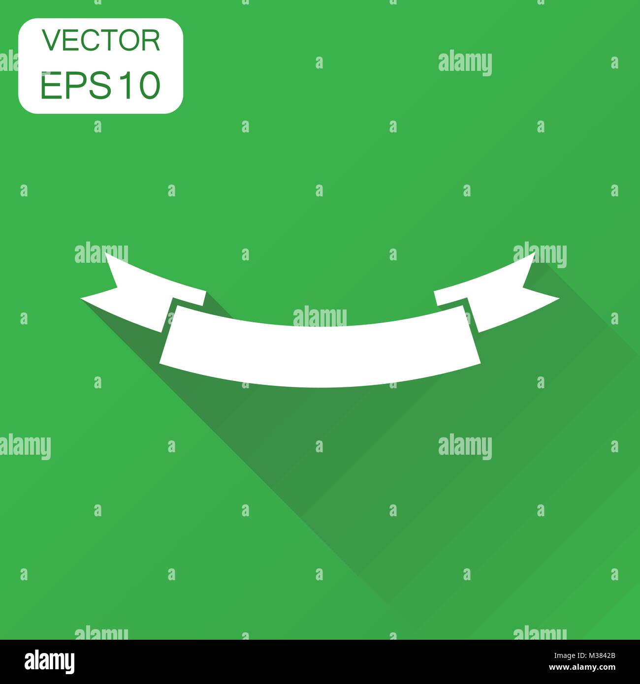 Badge icon. Business concept ribbon pictogram. Vector illustration on ...