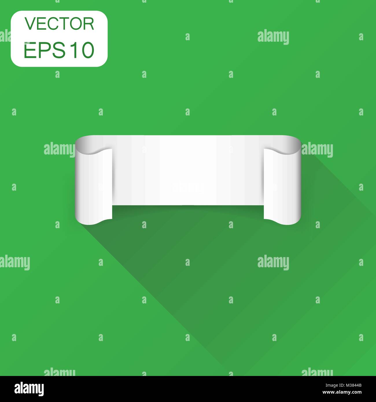 Empty ribbon icon. Business concept blank sticker label pictogram ...