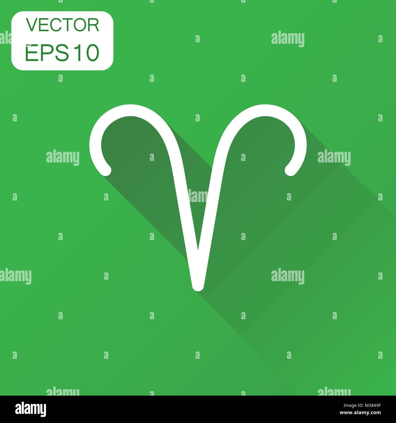 Aries zodiac sign icon. Business concept astrology aries pictogram ...