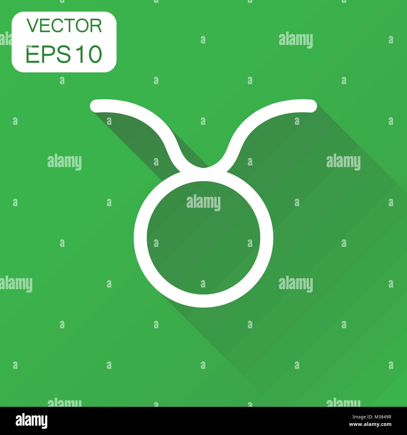 Taurus zodiac sign icon. Business concept astrology taurus pictogram ...