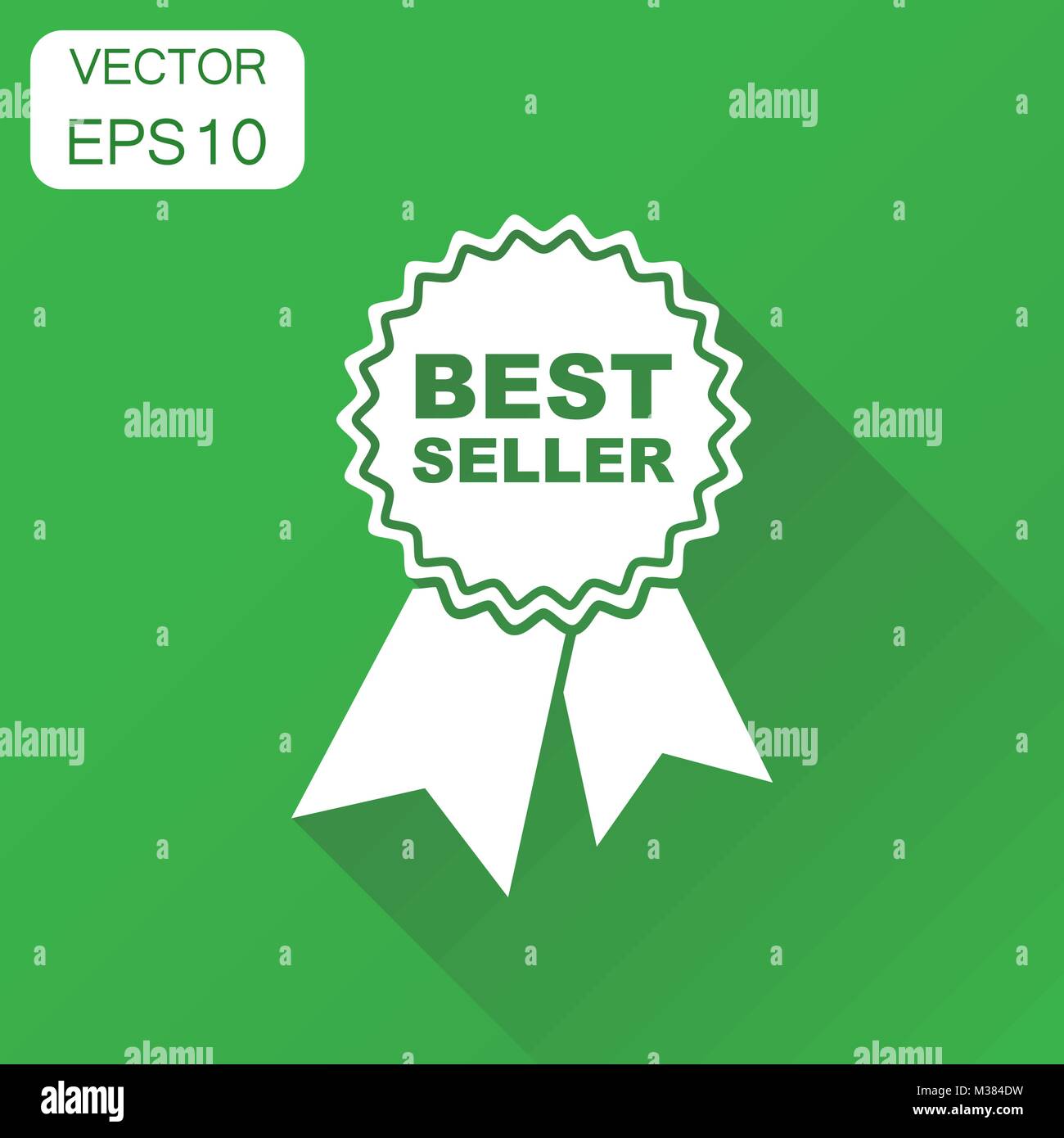 Best seller icon. Business concept best seller ribbon pictogram. Vector ...