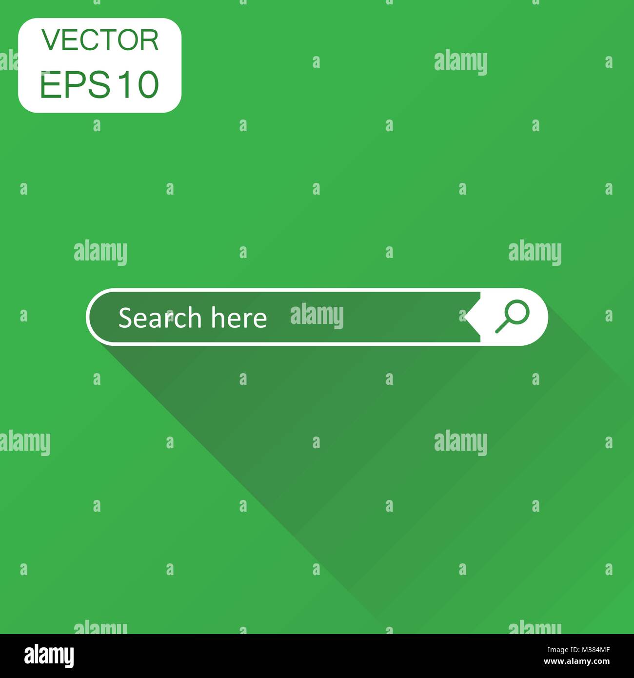 Search bar field icon. Business concept interface element with search ...