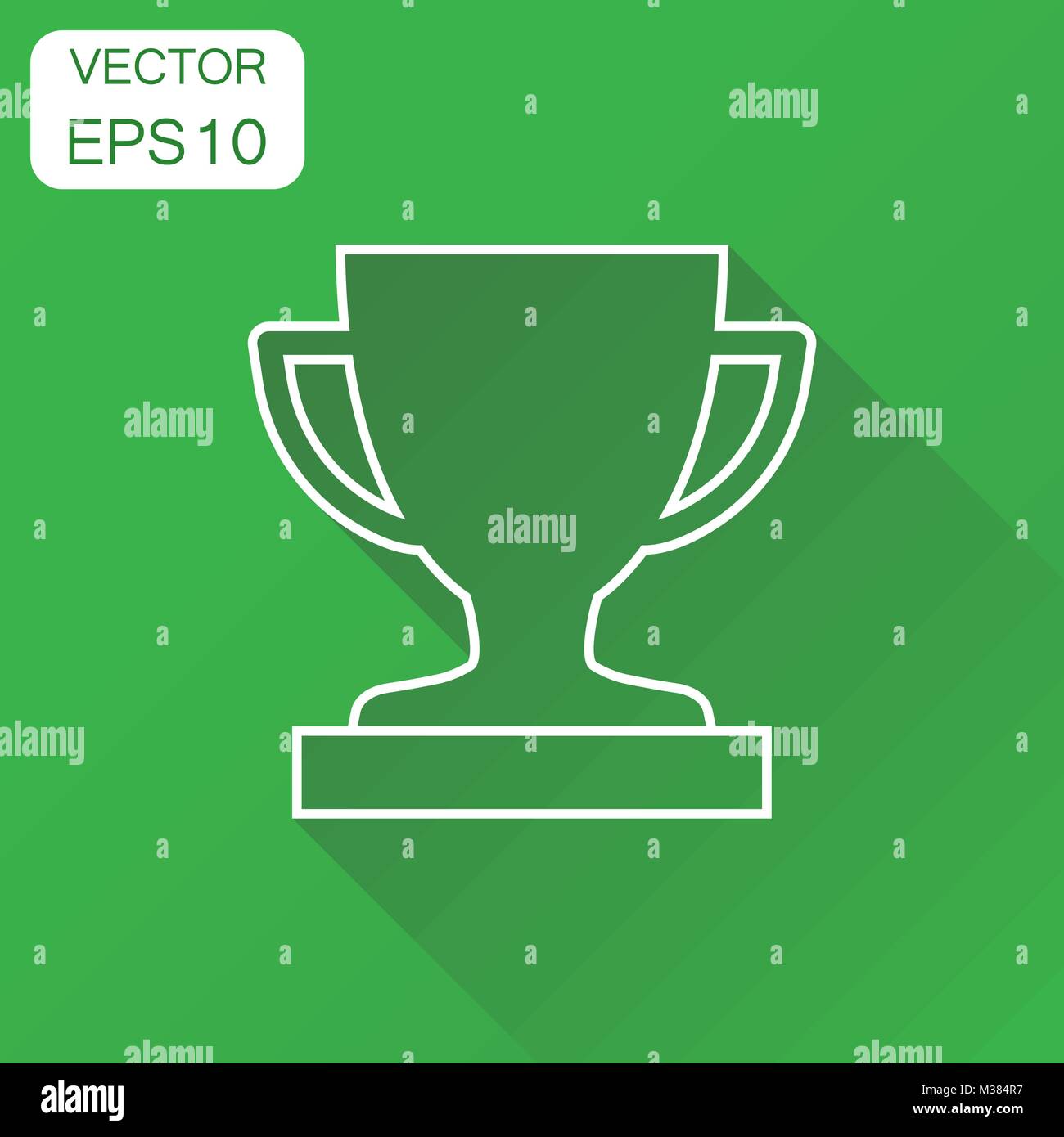 Trophy award cup icon. Business concept winner trophy pictogram. Vector ...