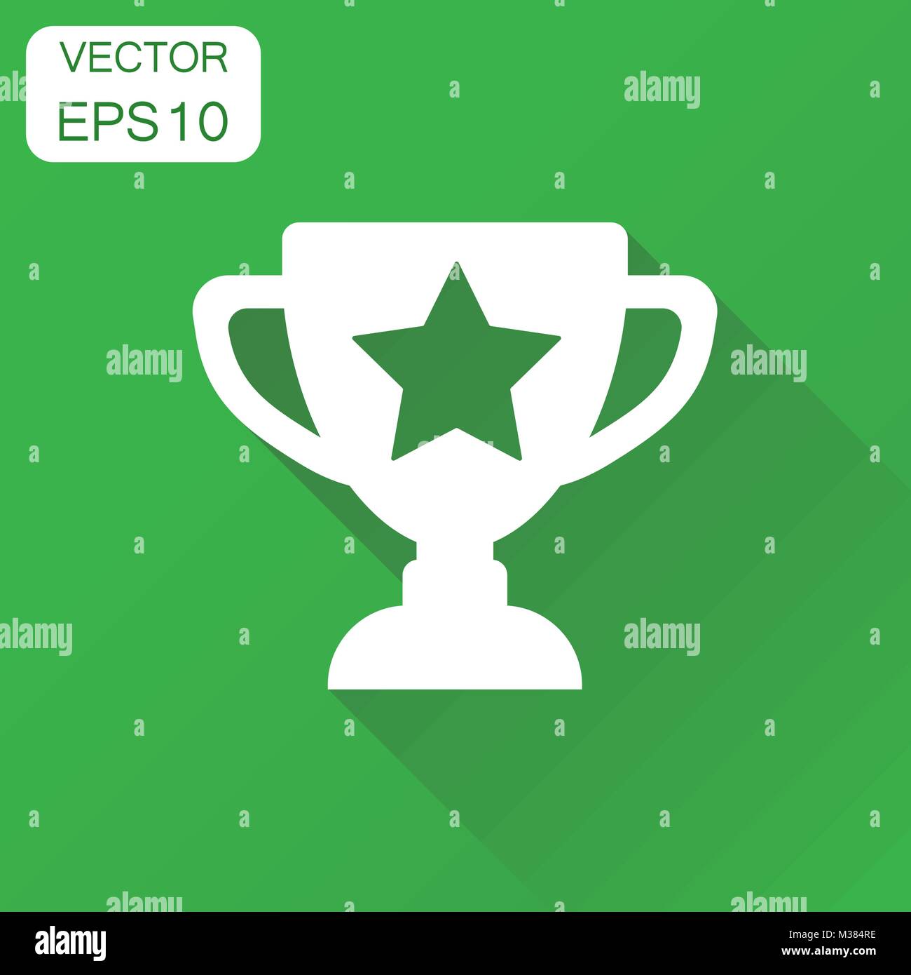 Trophy award cup icon. Business concept winner trophy pictogram. Vector ...