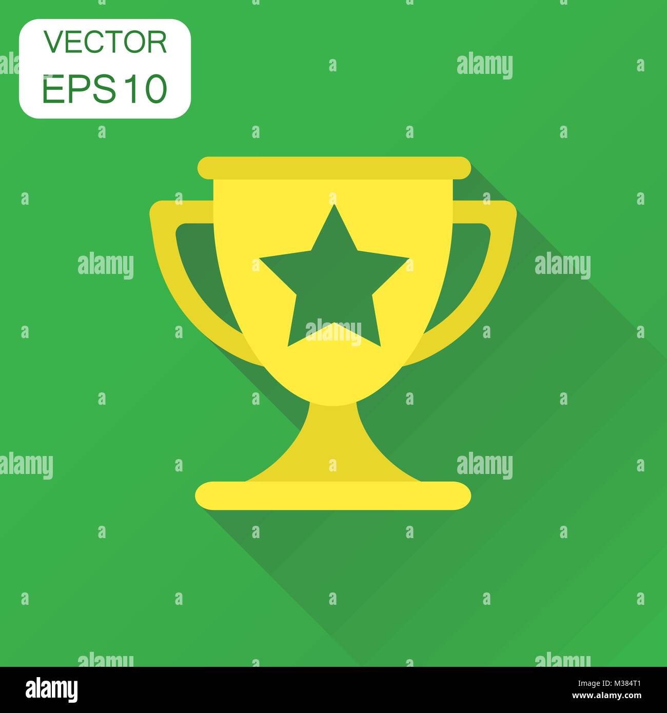 Trophy award cup icon. Business concept winner trophy pictogram. Vector ...