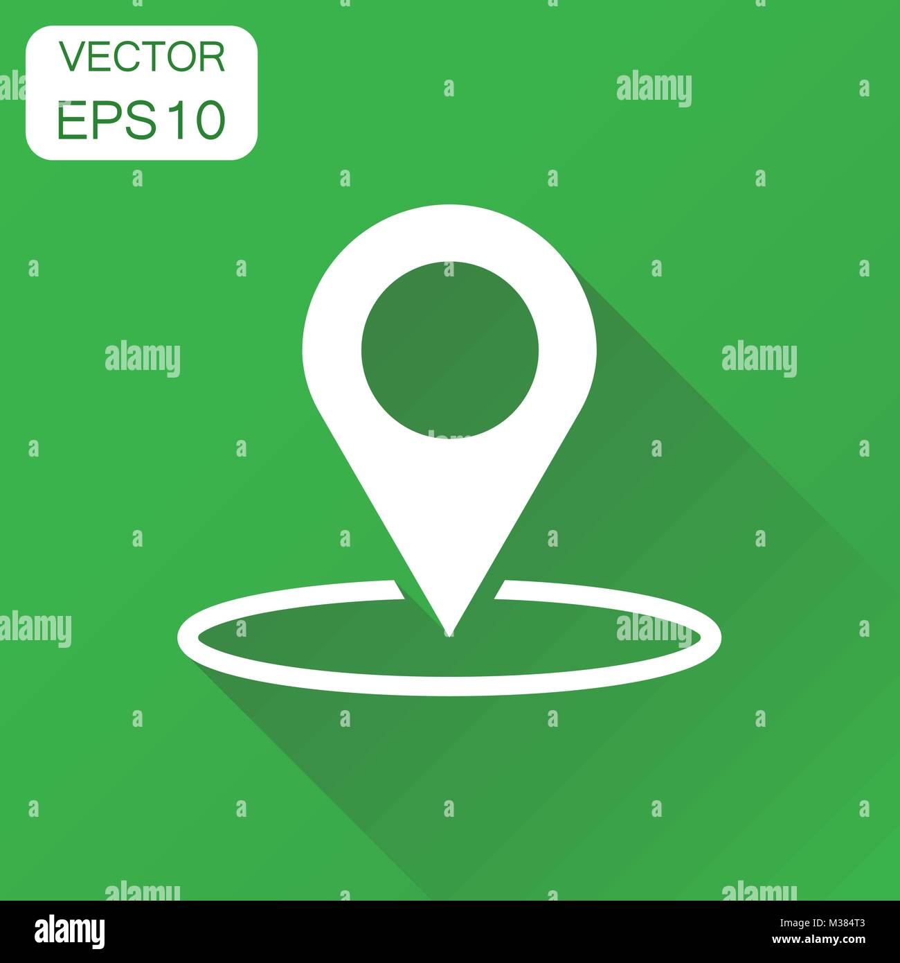Pin gps icon. Business concept location map pictogram. Vector ...