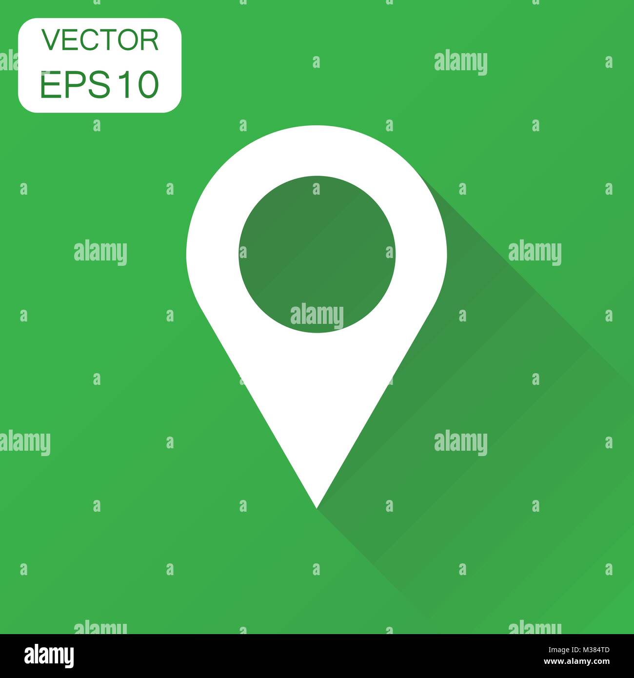 Pin gps icon. Business concept location map pictogram. Vector ...
